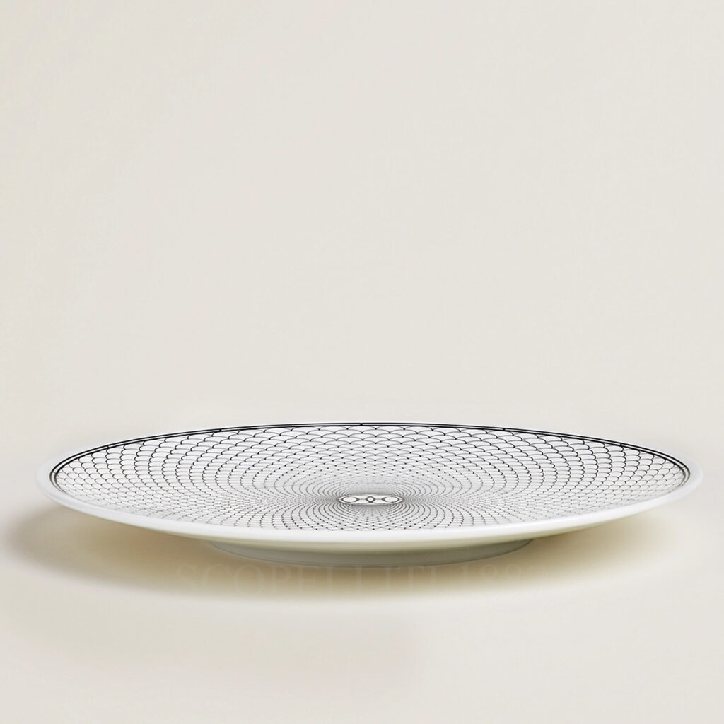 Luxury Hermès H Deco Dinner Plate - SCOPELLITI 1887