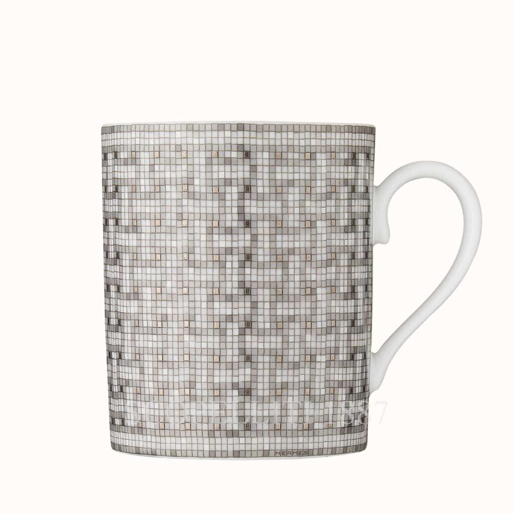 Hermes Mug - Grey - Black Rallye 24 - SCOPELLITI 1887