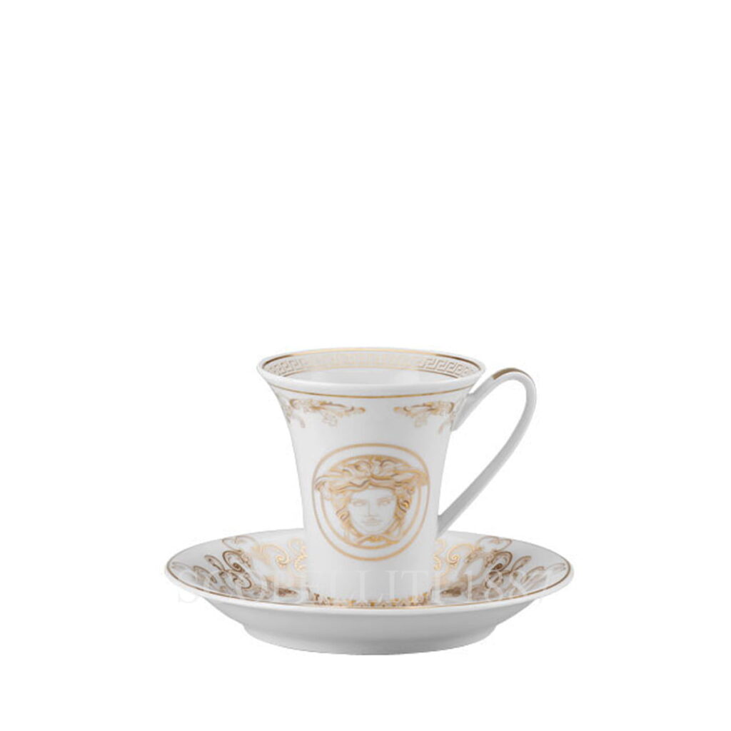 Luxury Versace Coffee Cup and Saucer Medusa Gala - Set