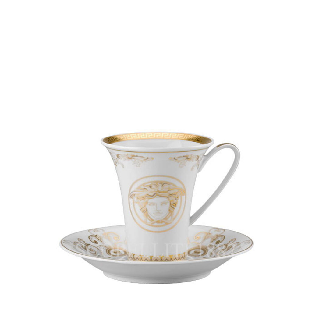 Luxury Versace Coffee Cup and Saucer Medusa Gala - Set