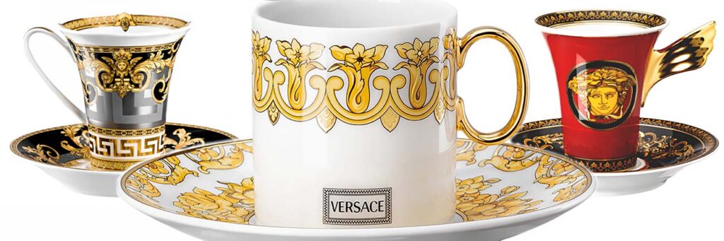Versace Cups and Saucers | Browse now all the Luxury Versace Cups