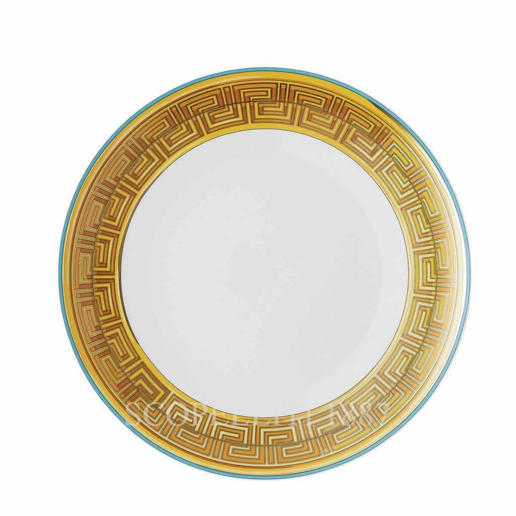 New Versace Medusa Amplified Blue Coin Dinner Set - Versace plates