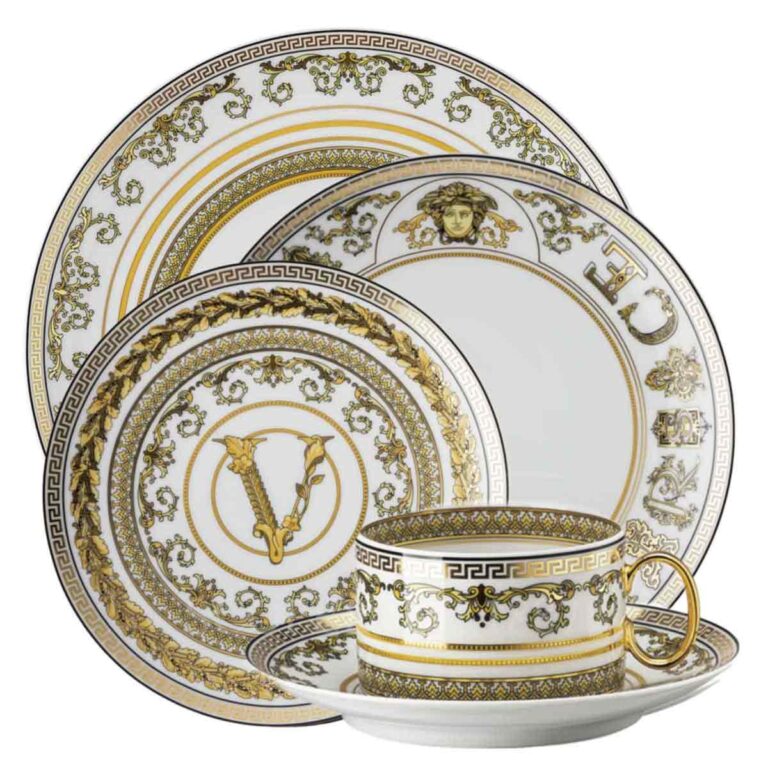 Exquisite Versace Service Plate 33 cm Virtus Gala White
