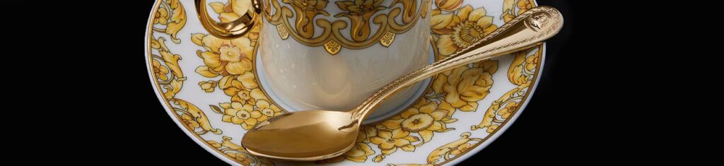Versace Medusa Gold Flatware – 24K Plated Luxury Cutlery Set