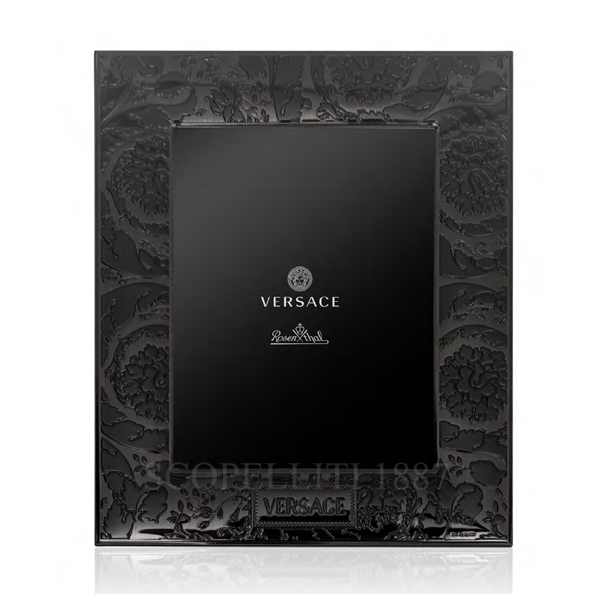 Versace Picture Frame Black Damask Motif Large