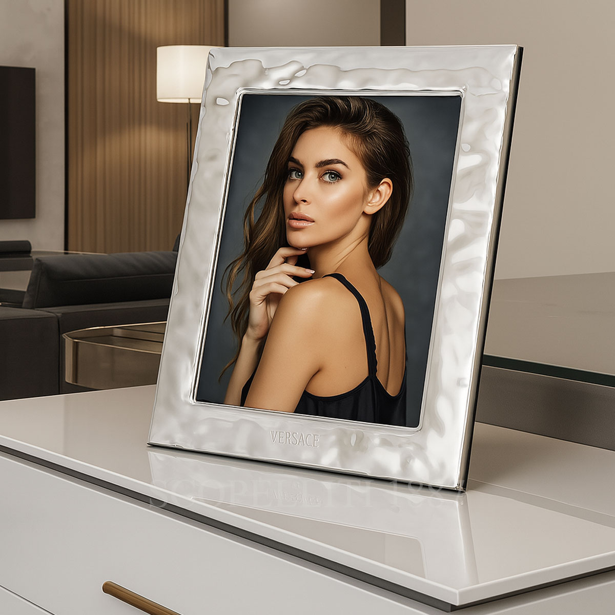 Versace Silver Photo Frame Small 10 x 15 cm - Luxury Gift