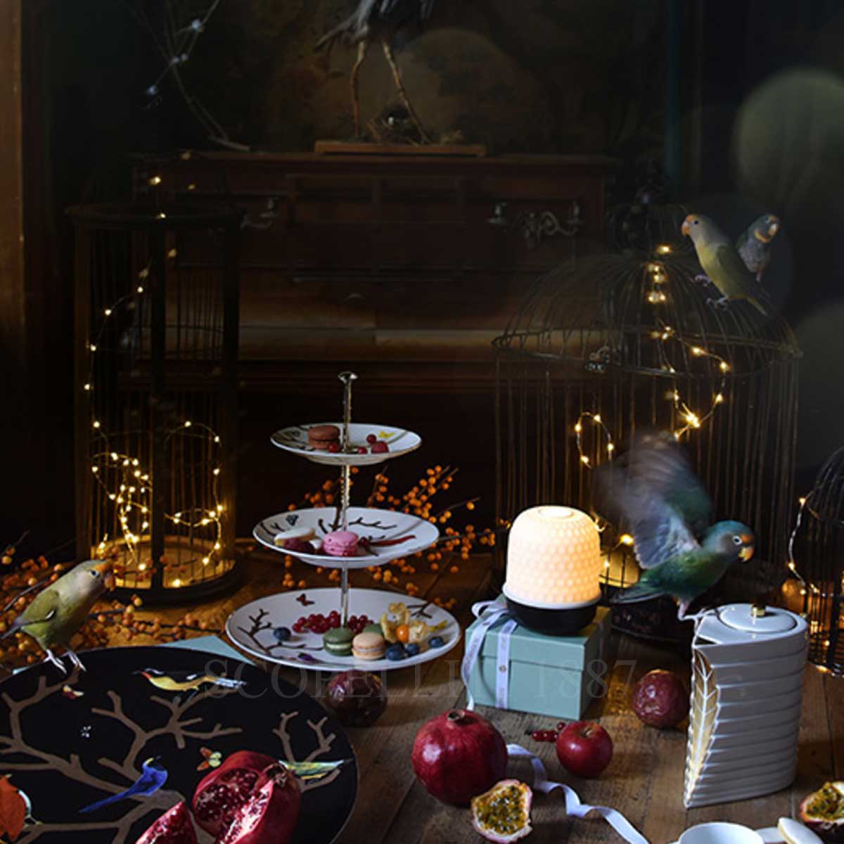 Bernardaud Aux Oiseaux Sugar Bowl