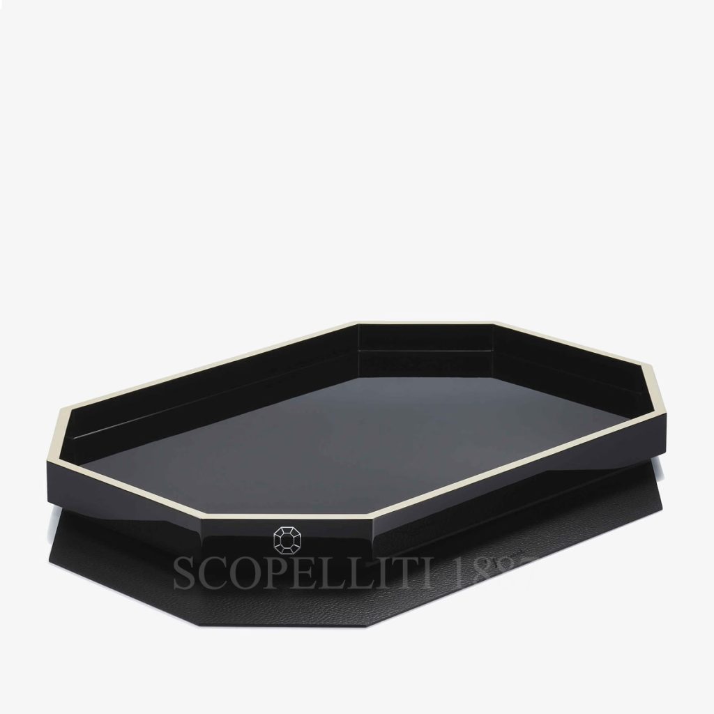 Baccarat Octogone Tray Black Medium - SCOPELLITI 1887