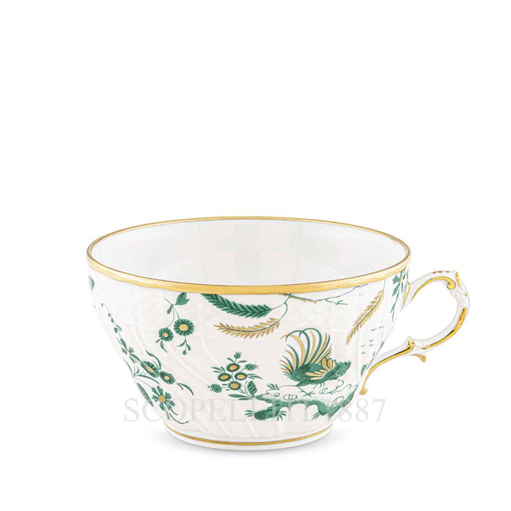 Ginori 1735 Oro di Doccia Giada Tea Cup whit Saucer - SCOPELLITI 1887