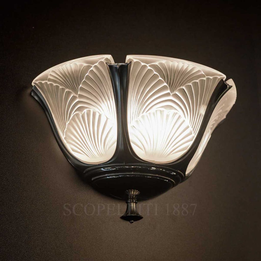 Lalique Ginkgo Medium Wall Sconce - SCOPELLITI 1887